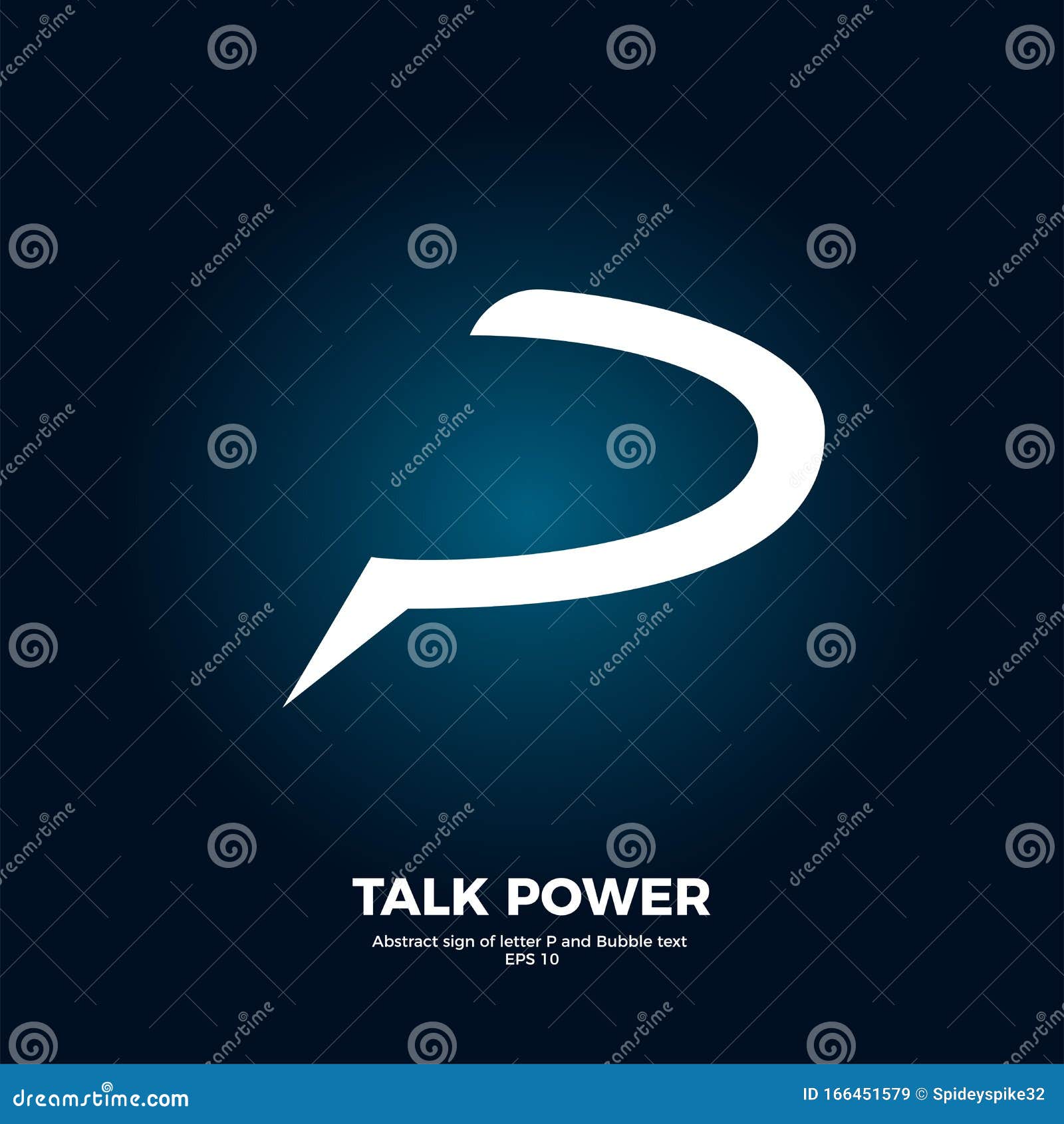 Abstract Logo of Talk Power. Isolated Vector Illustration Stock Vector ...