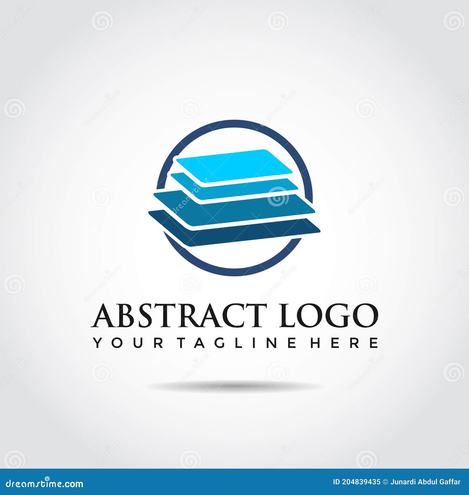 Abstract Logo Template. File Manager Logo Design. Vector Illustrator ...