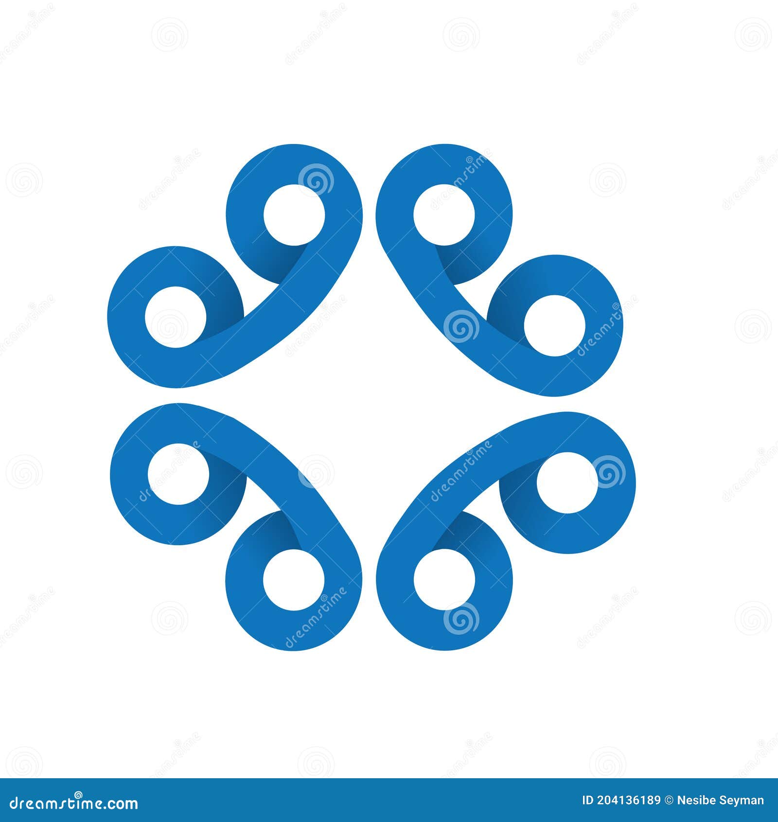 Abstract Logo Template, Illustration, White Background Stock Vector ...