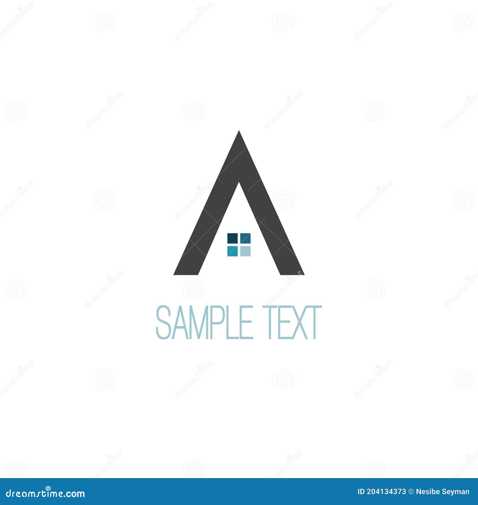 A, Logo Template, Illustration, White Background Stock Vector ...