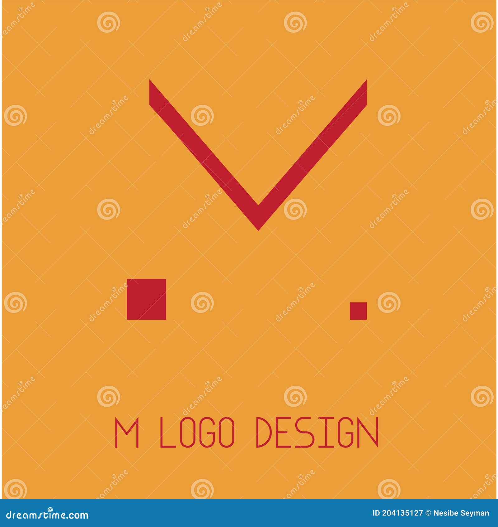 M ,logo Template, Illustration, White Background Stock Vector ...