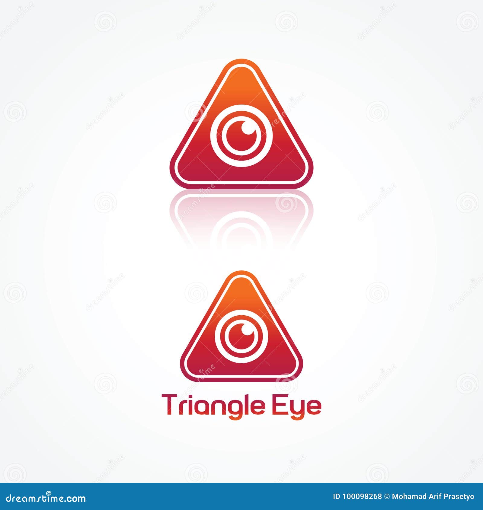 Triangle Lens Logo stock vector. Illustration of computer - 100098268