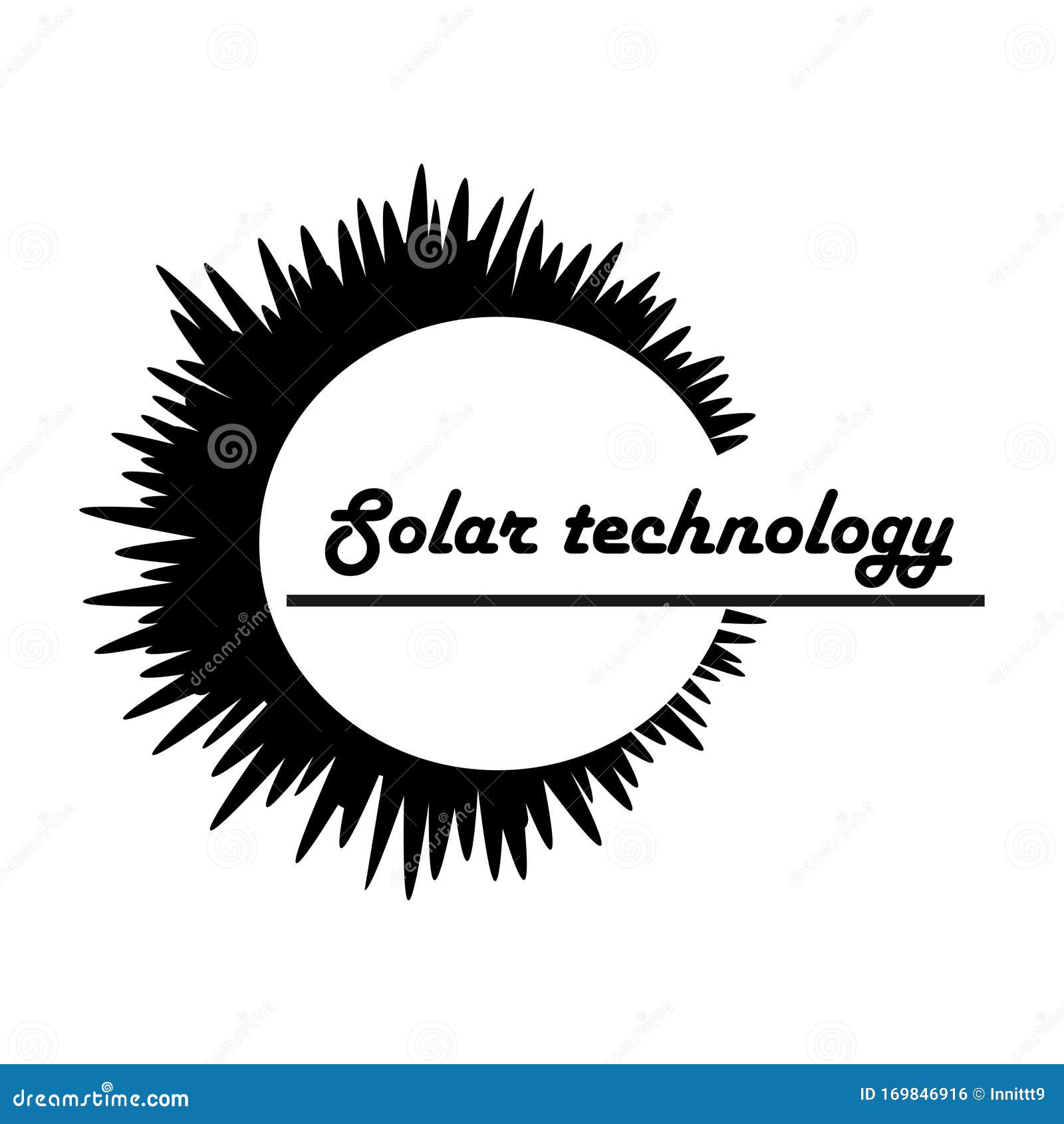 Abstract Logo. Universal Energy Vector. Icon Solar Eclipse Stock ...