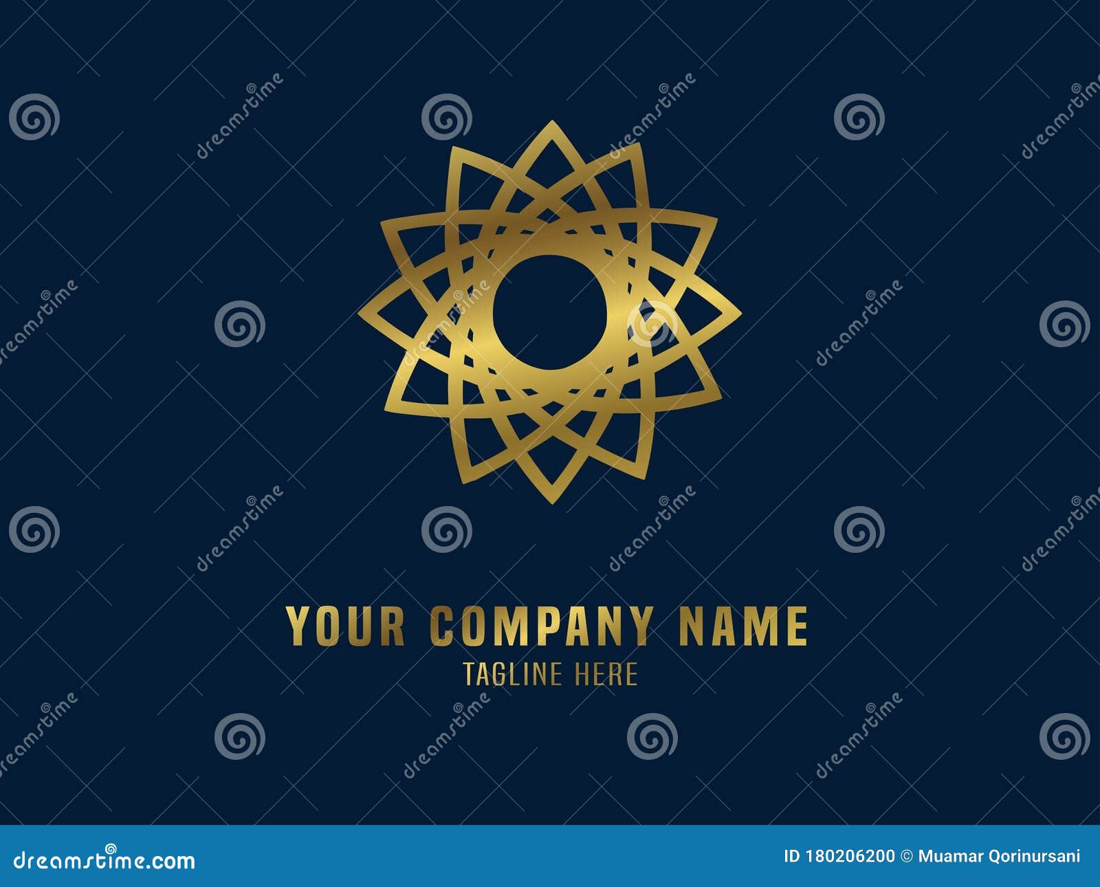 Abstract Logo Vector Gradient Gold Stock Vector - Illustration of ...