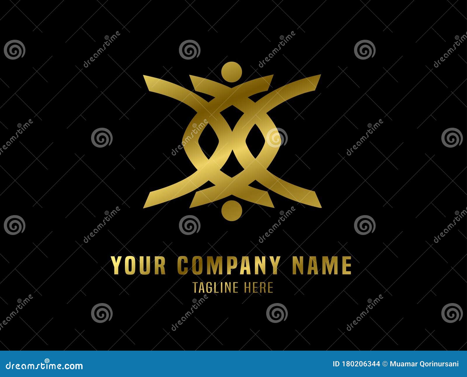 Abstract Logo Vector Gradient Gold Stock Vector - Illustration of ...