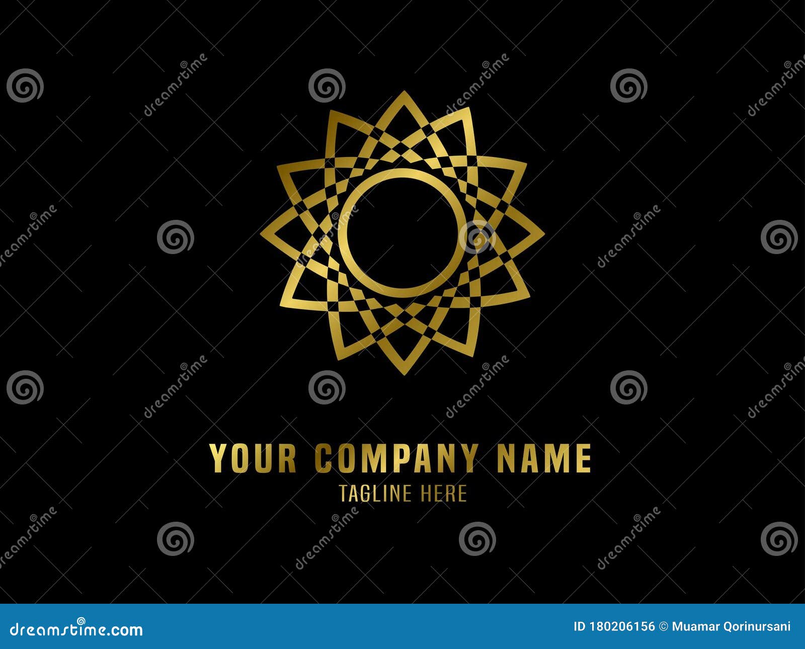 Abstract Logo Vector Gradient Gold Stock Vector - Illustration of font ...