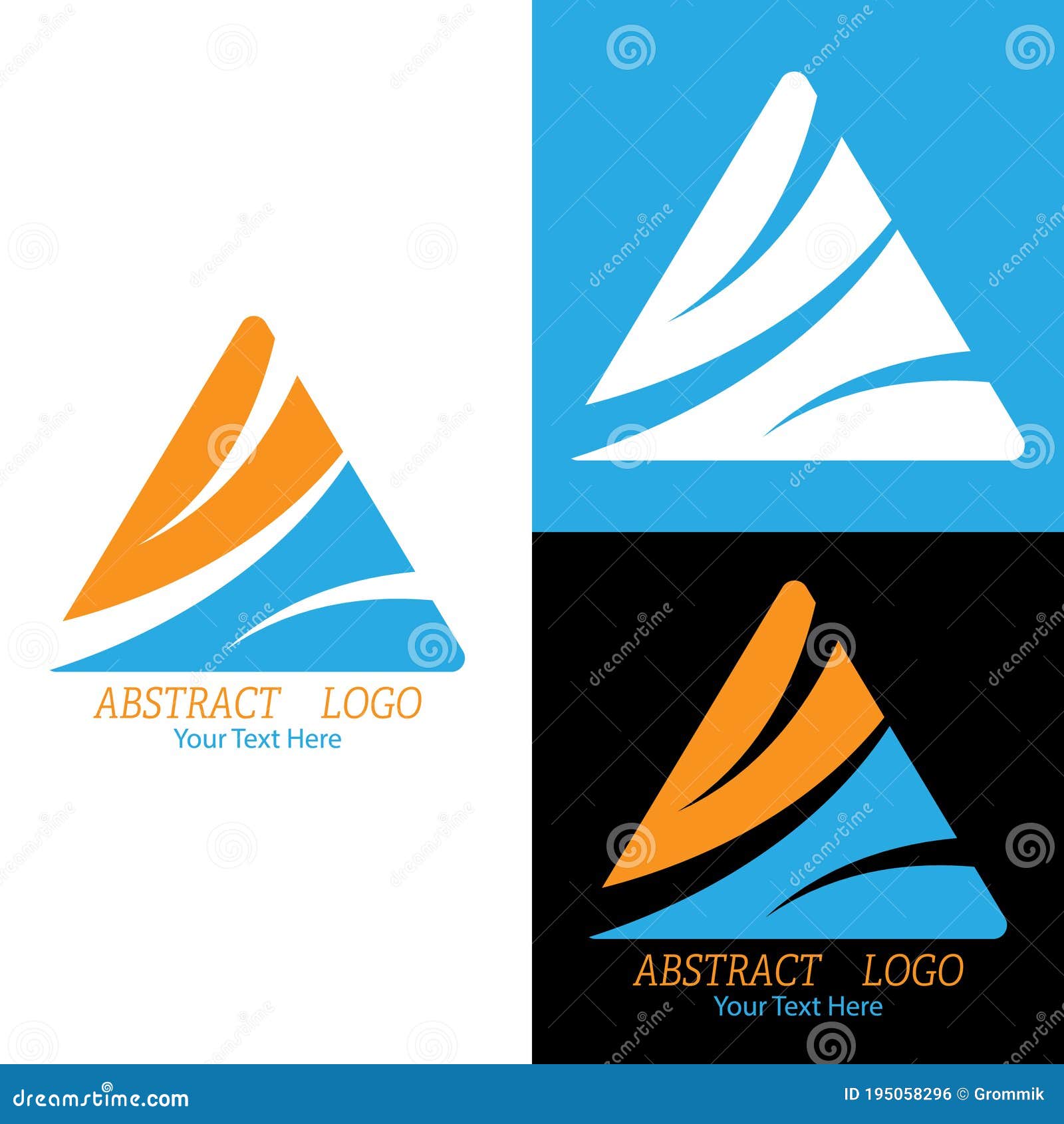 Abstract Logo. Vector Illustration for a Logo, Sticker, or Emblem Stock ...