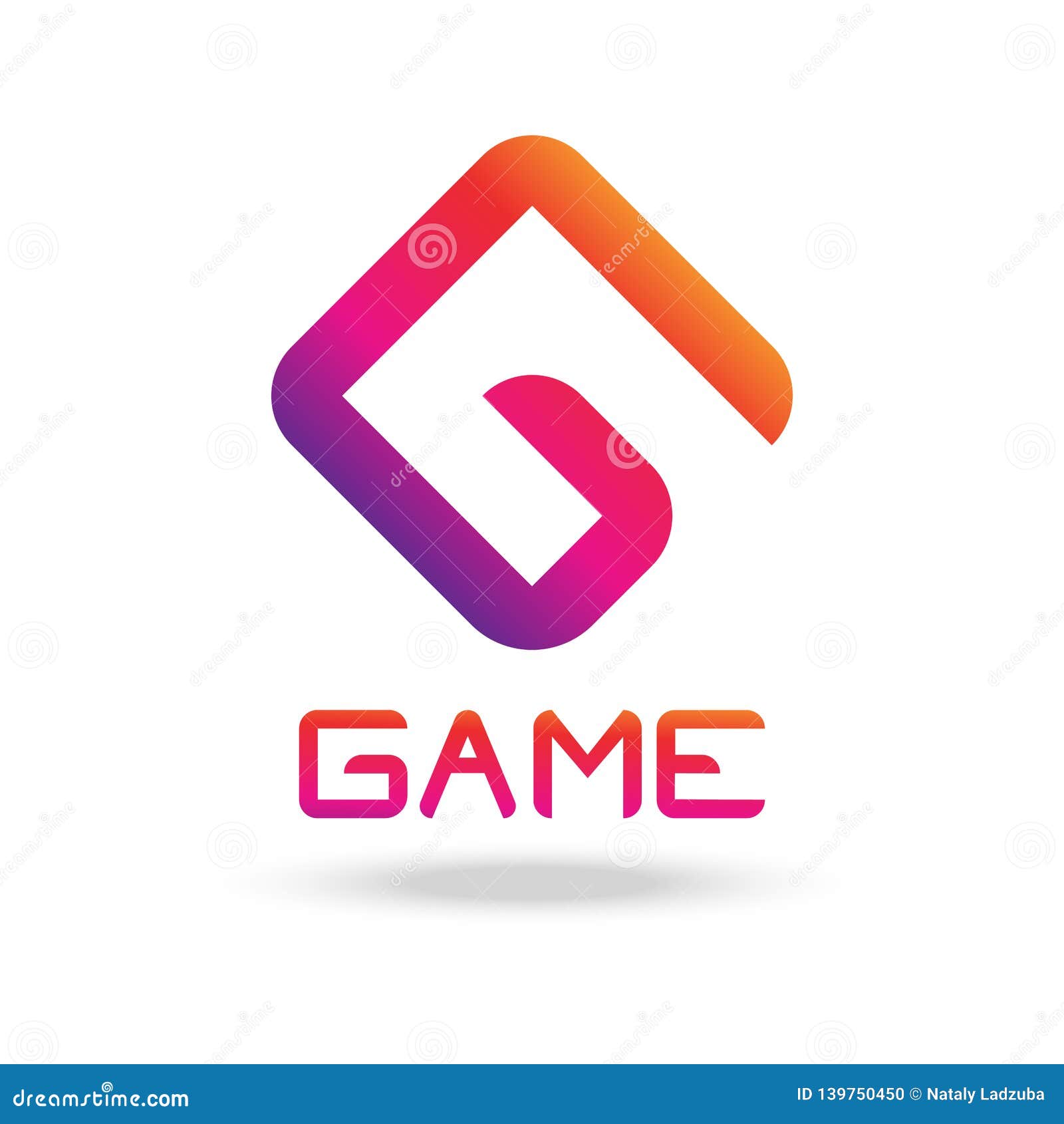 Logo and Word Game on White Background Stock Vector - Illustration of ...