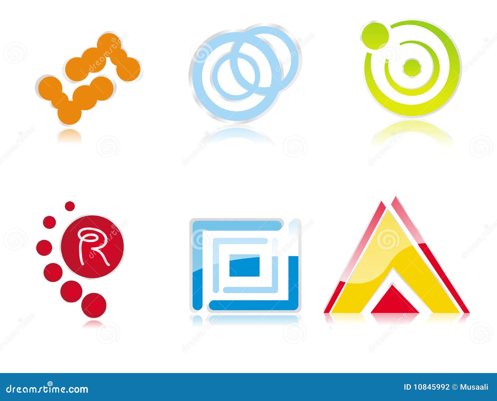 ABSTRACT LOGOS stock vector. Illustration of style, graph - 10845992