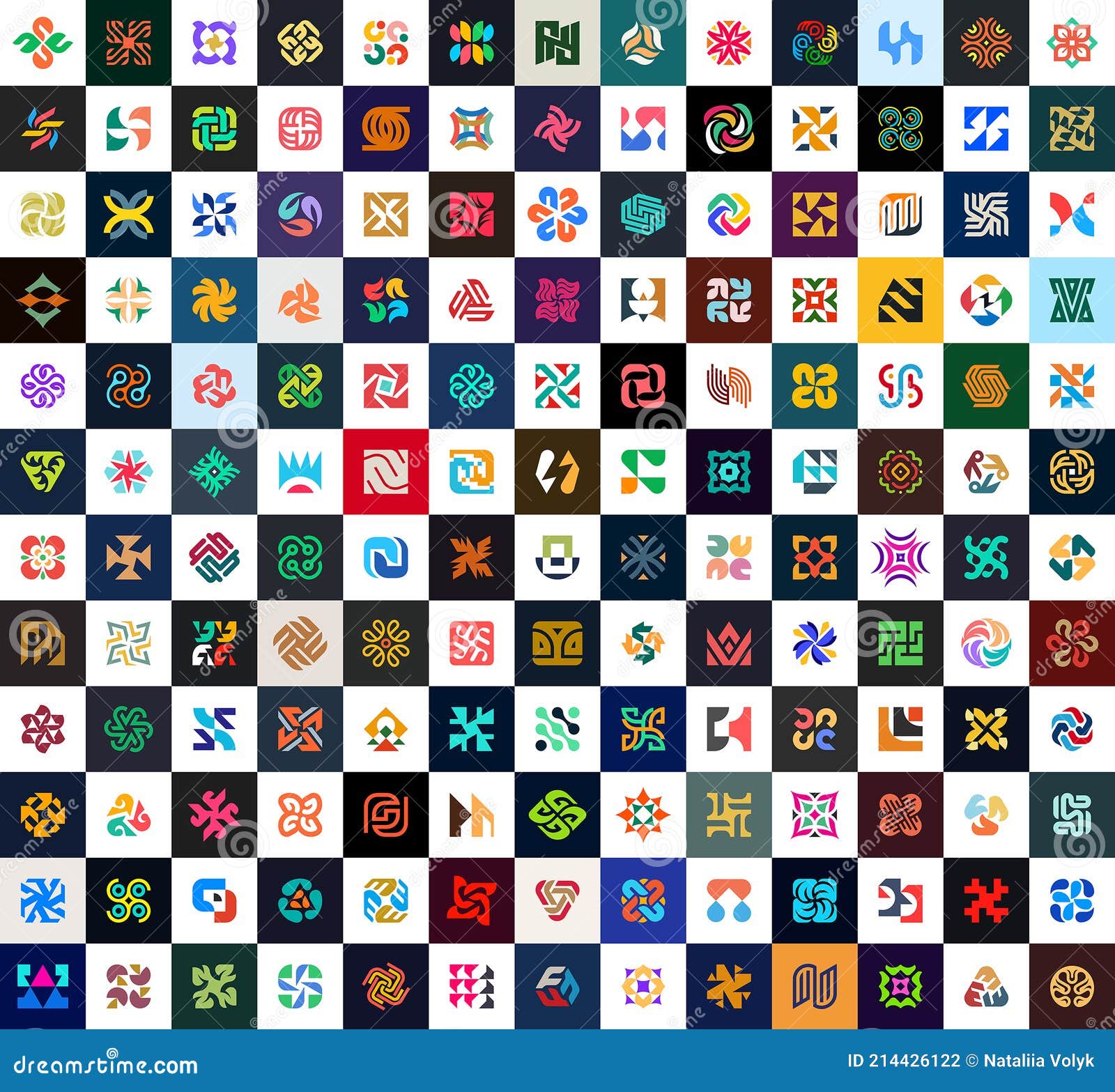 Abstract logos collection stock vector. Illustration of branding ...