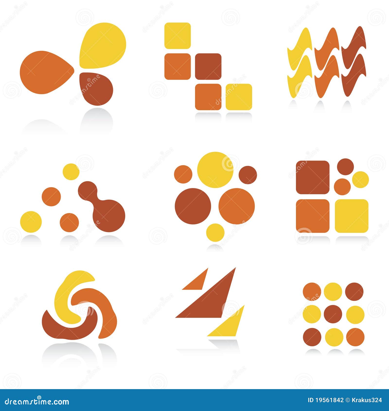 Abstract logos / icons stock illustration. Illustration of industry ...