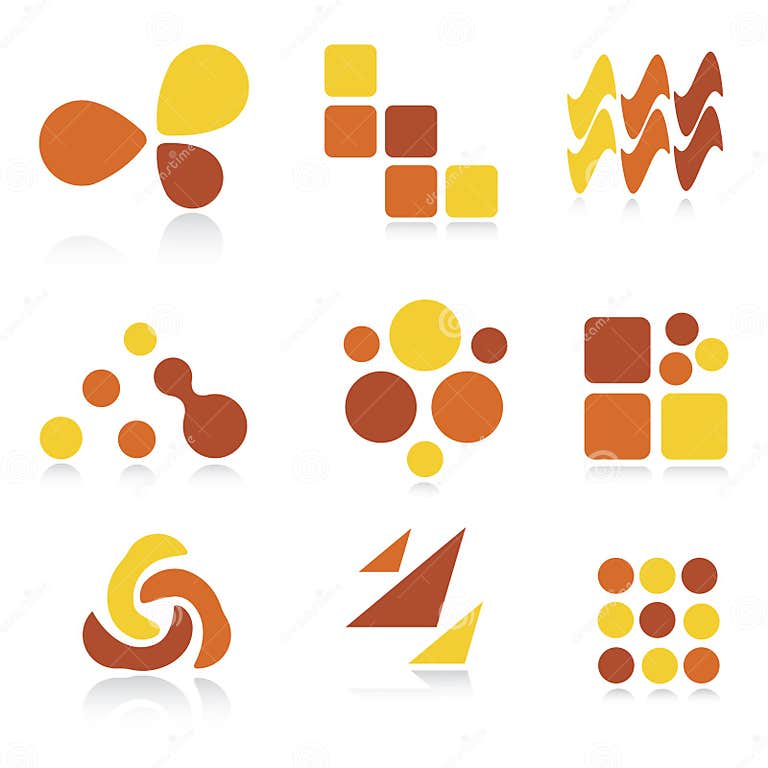 Abstract logos / icons stock illustration. Illustration of industry ...