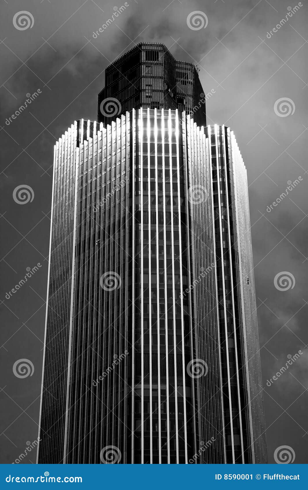 Abstract London Skyscraper in Black and White Stock Image - Image of ...