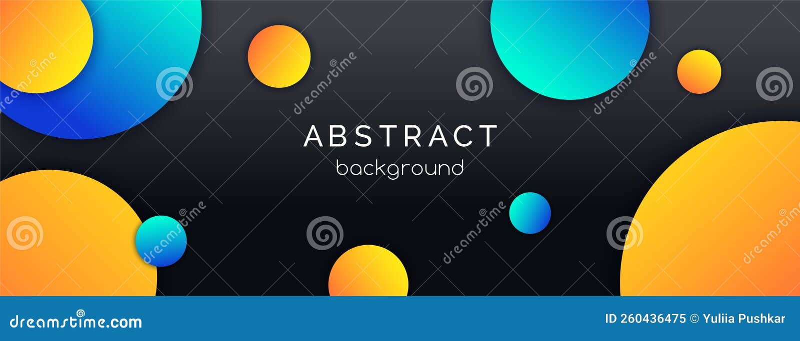 Abstract Long Vector Banner Template For Social Media. Trendy ...
