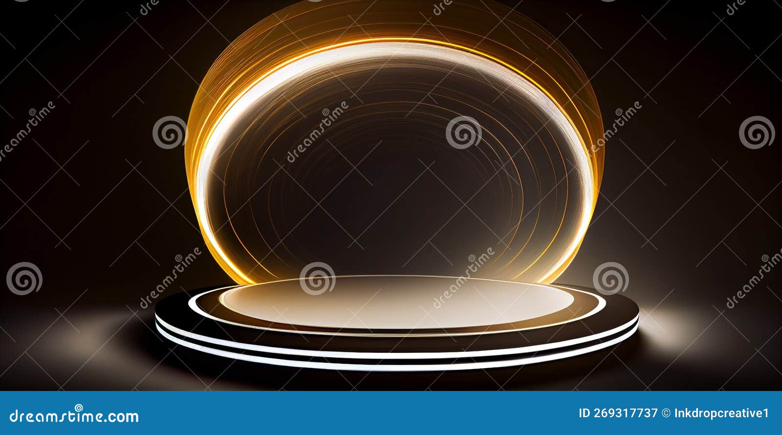 Abstract Long Exposure Dynamic Light Trails Product Display Podium ...