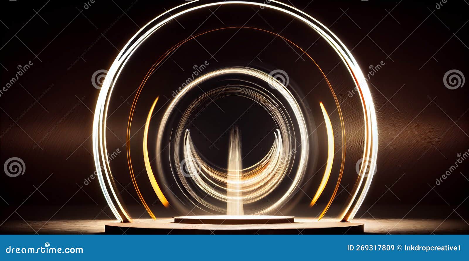 Abstract Long Exposure Dynamic Light Trails Product Display Podium ...