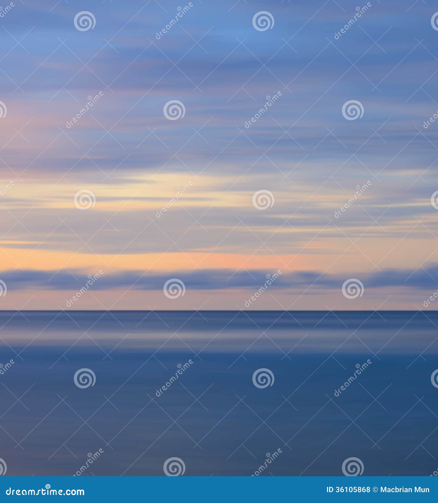Abstract Long Exposure Shot of Sunset Stock Photo - Image of cloud ...