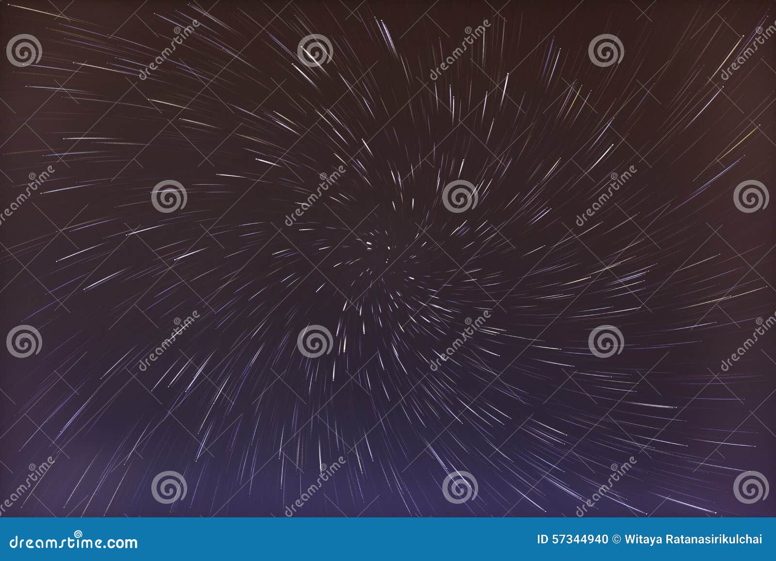 Abstract Long Exposure of Vortex Star Trails Background Stock Photo ...