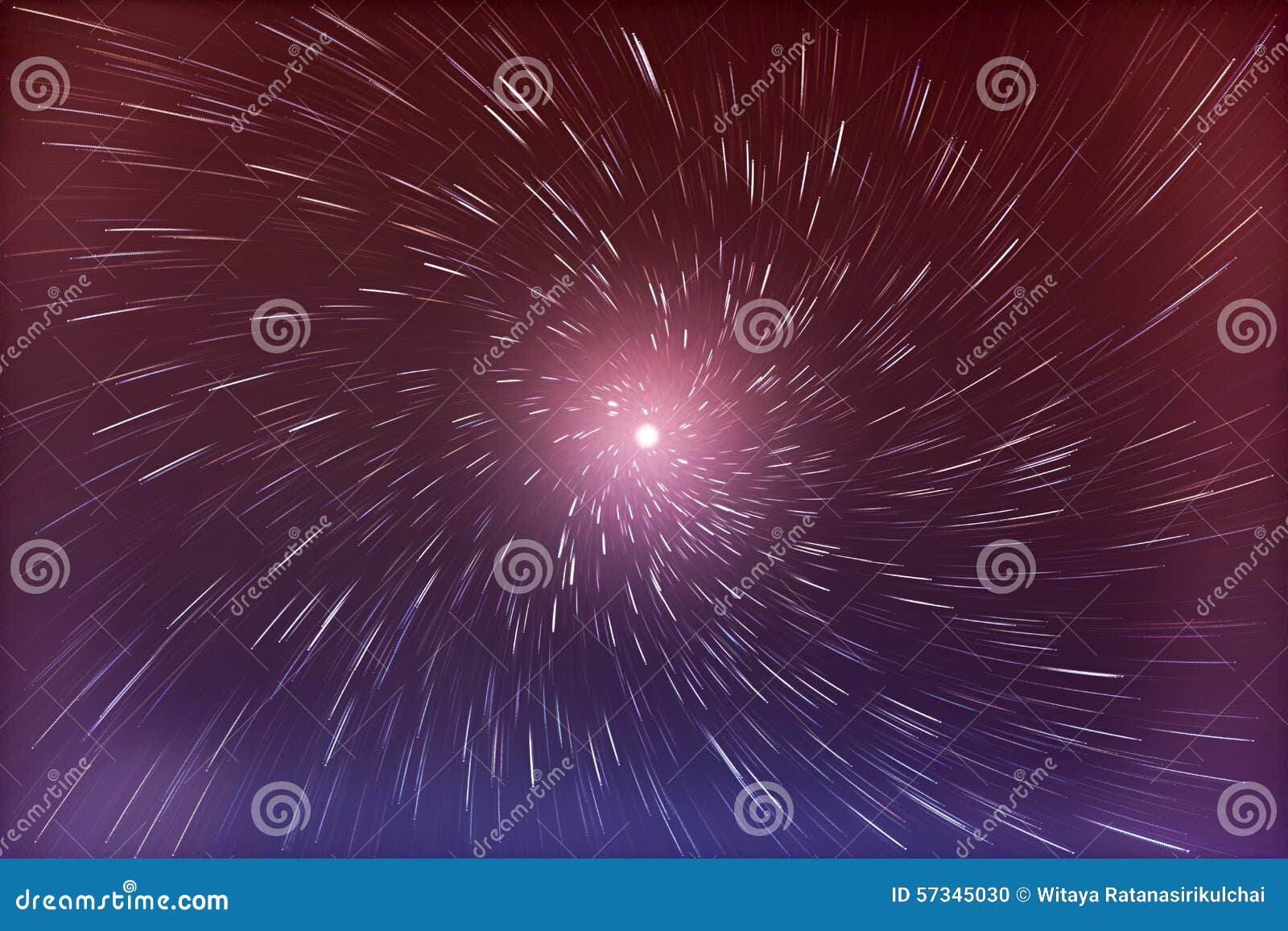 Abstract Long Exposure of Vortex Star Trails Background Stock Photo ...