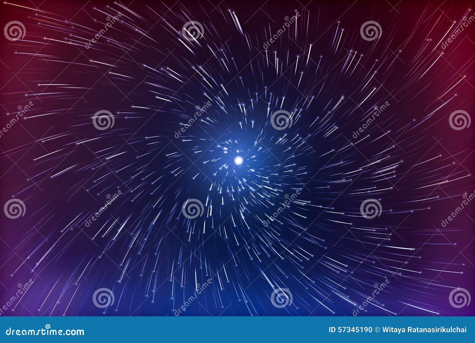 Vortex Star Tail On Night Sky Behind An Observation Royalty-Free Stock ...