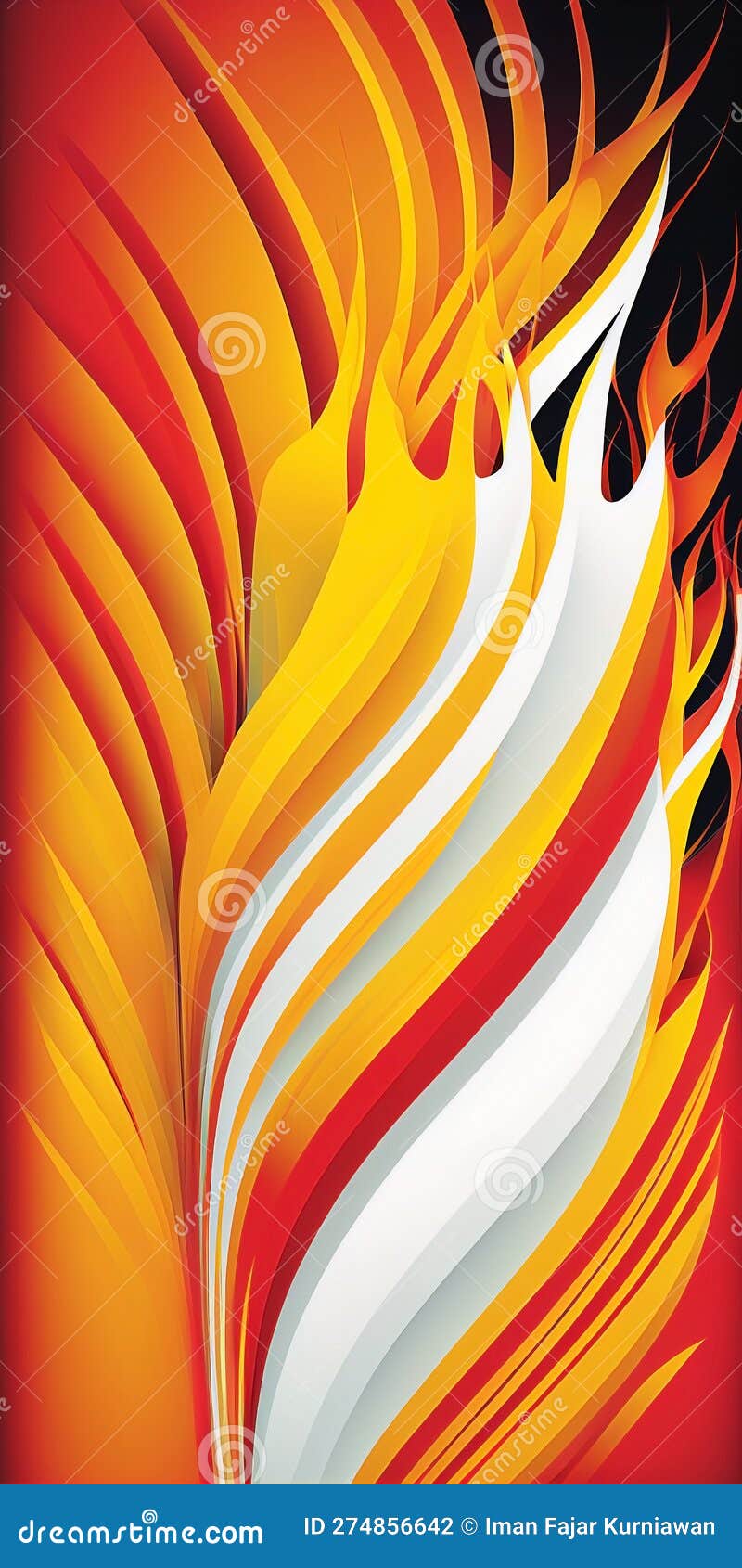 Abstract Longitudinal Lines with Fire Surface Stock Illustration ...