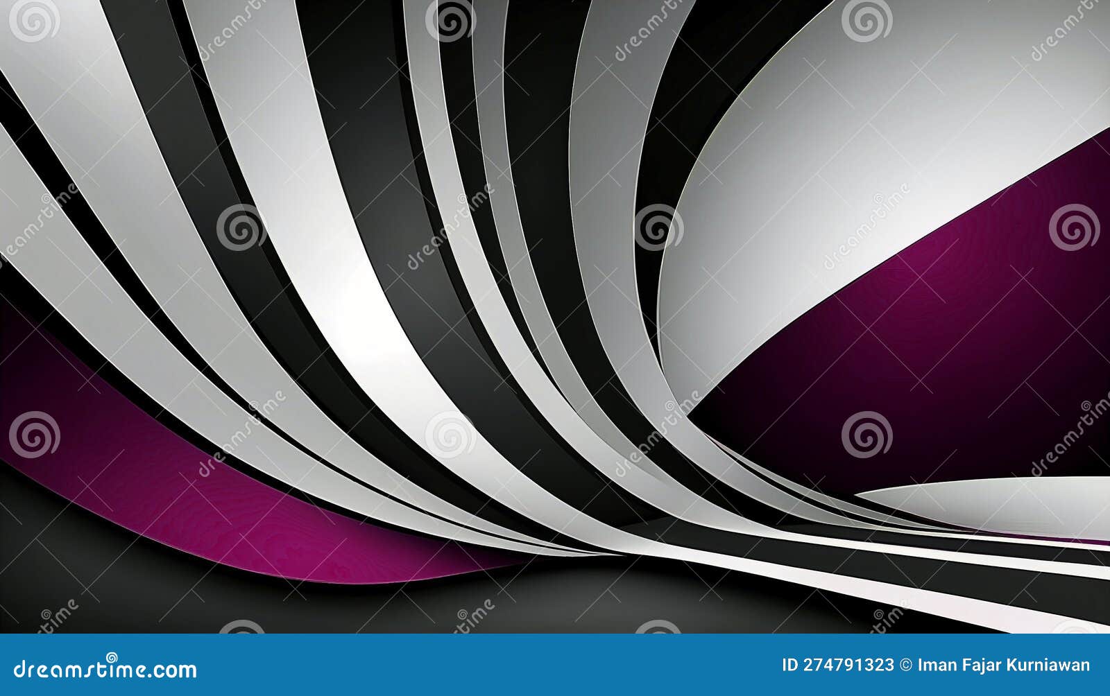Abstract Longitudinal Lines with Lights Stock Illustration ...