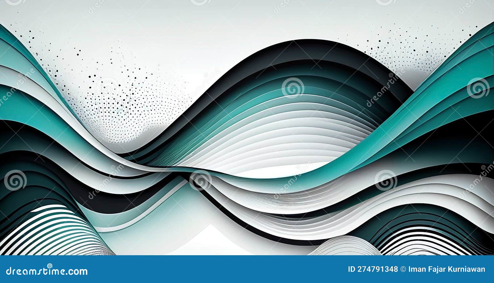 Abstract Longitudinal Lines with Waves Stock Illustration ...