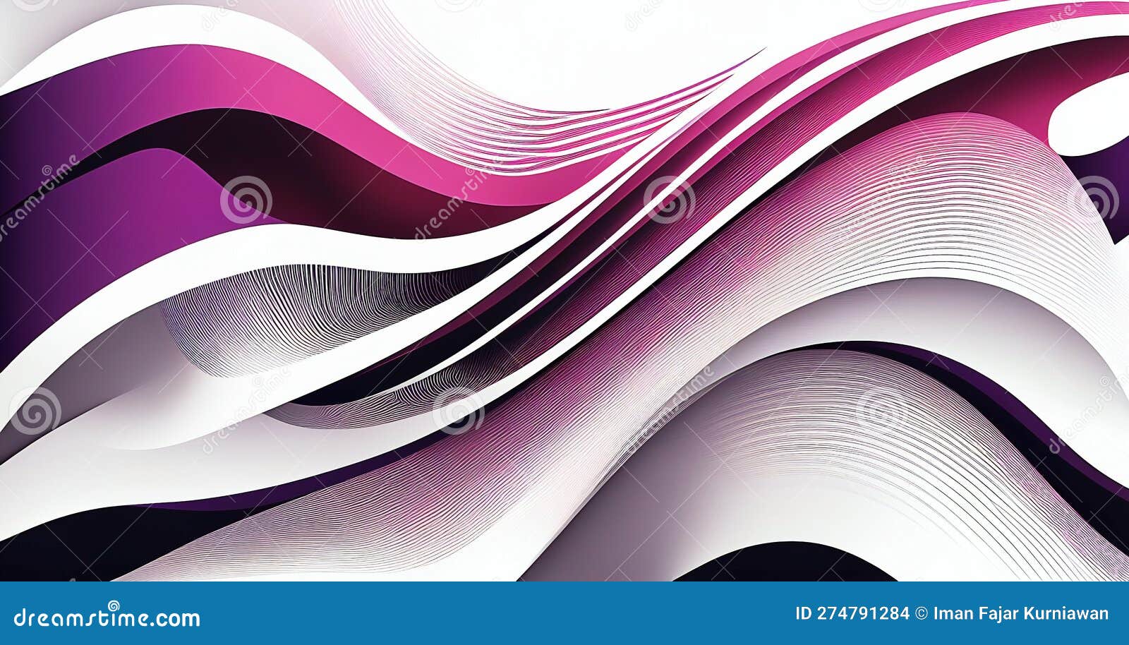Abstract Longitudinal Lines with Waves Stock Illustration ...