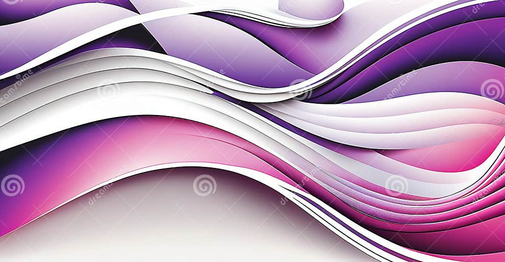 Abstract Longitudinal Lines with Waves Stock Illustration ...