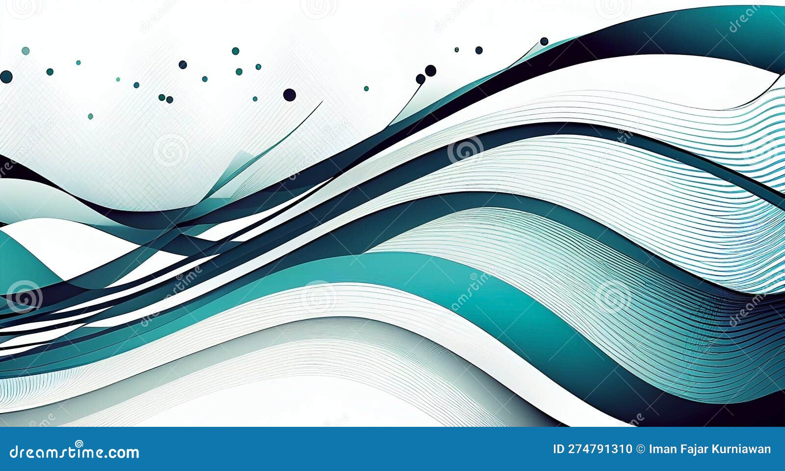 Abstract Longitudinal Lines with Waves Stock Illustration ...