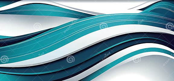 Abstract Longitudinal Lines with Waves Stock Illustration ...