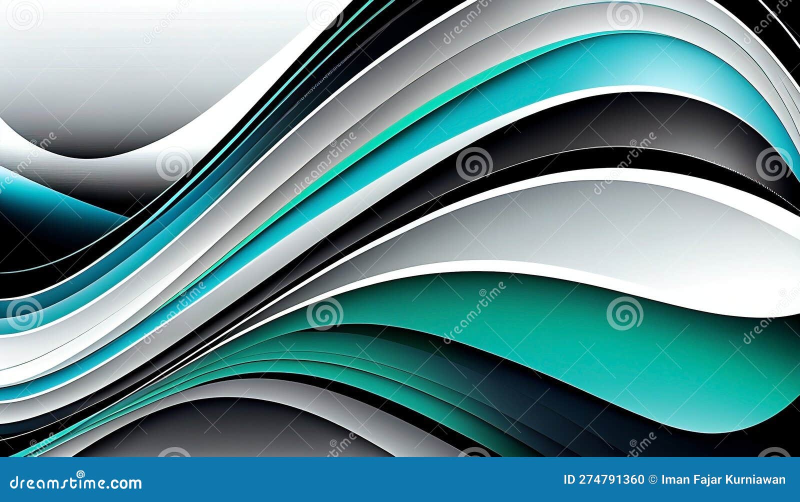 Abstract Longitudinal Lines with Waves Stock Illustration ...