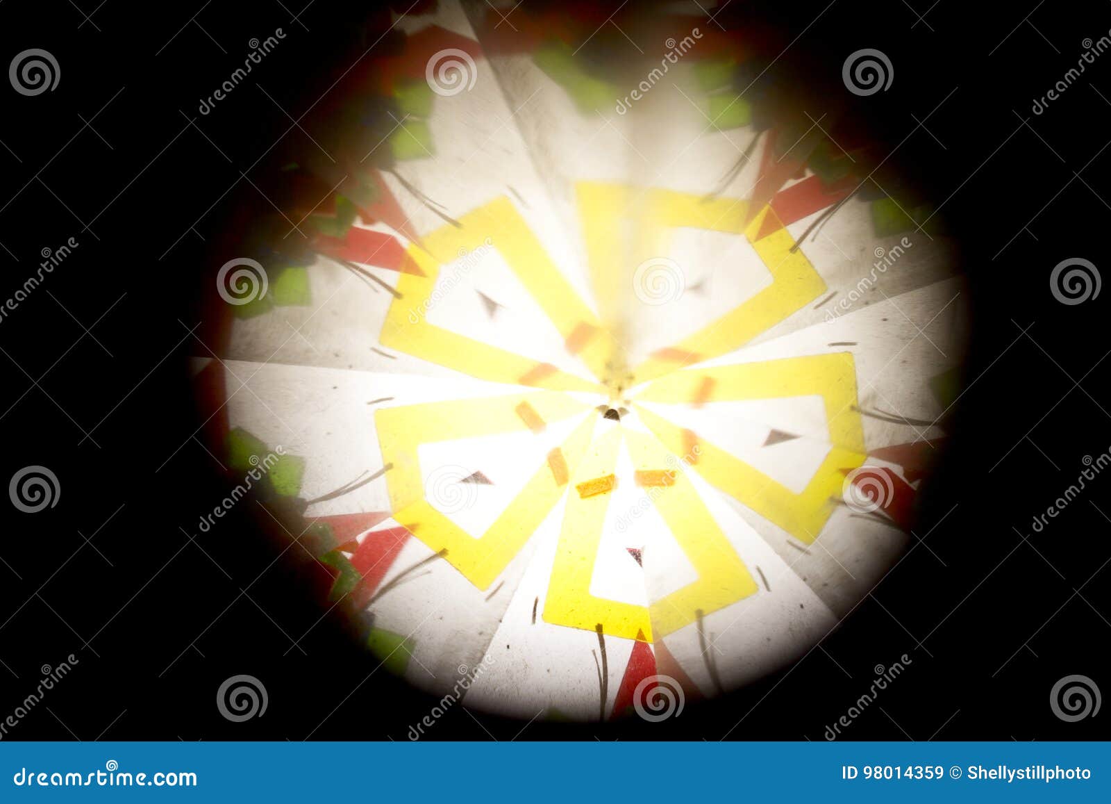 Abstract Looking into a Kaleidoscope Background Geometric Shapes Stock ...