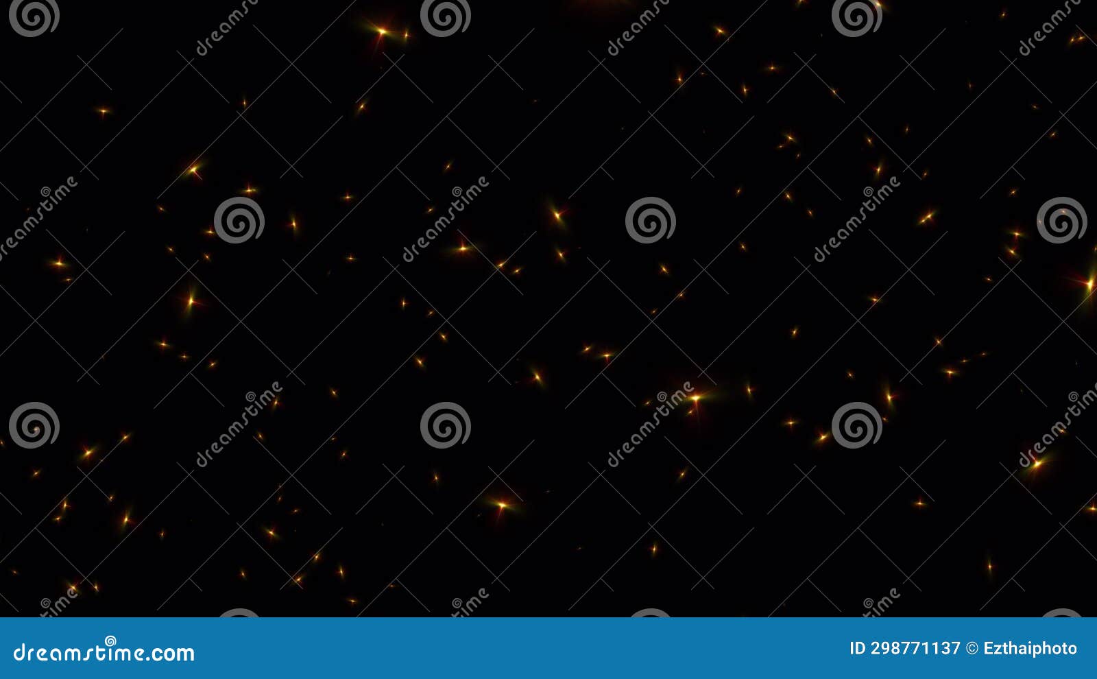 Abstract Loop Motion Shining Gold Stars Particles Pattern Animation ...