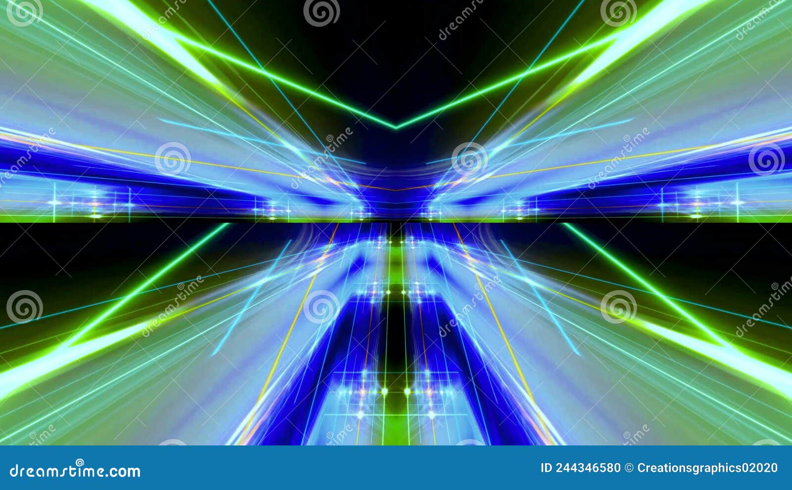 Abstract Loop Animation with Colorful Movements and Back and Forth ...