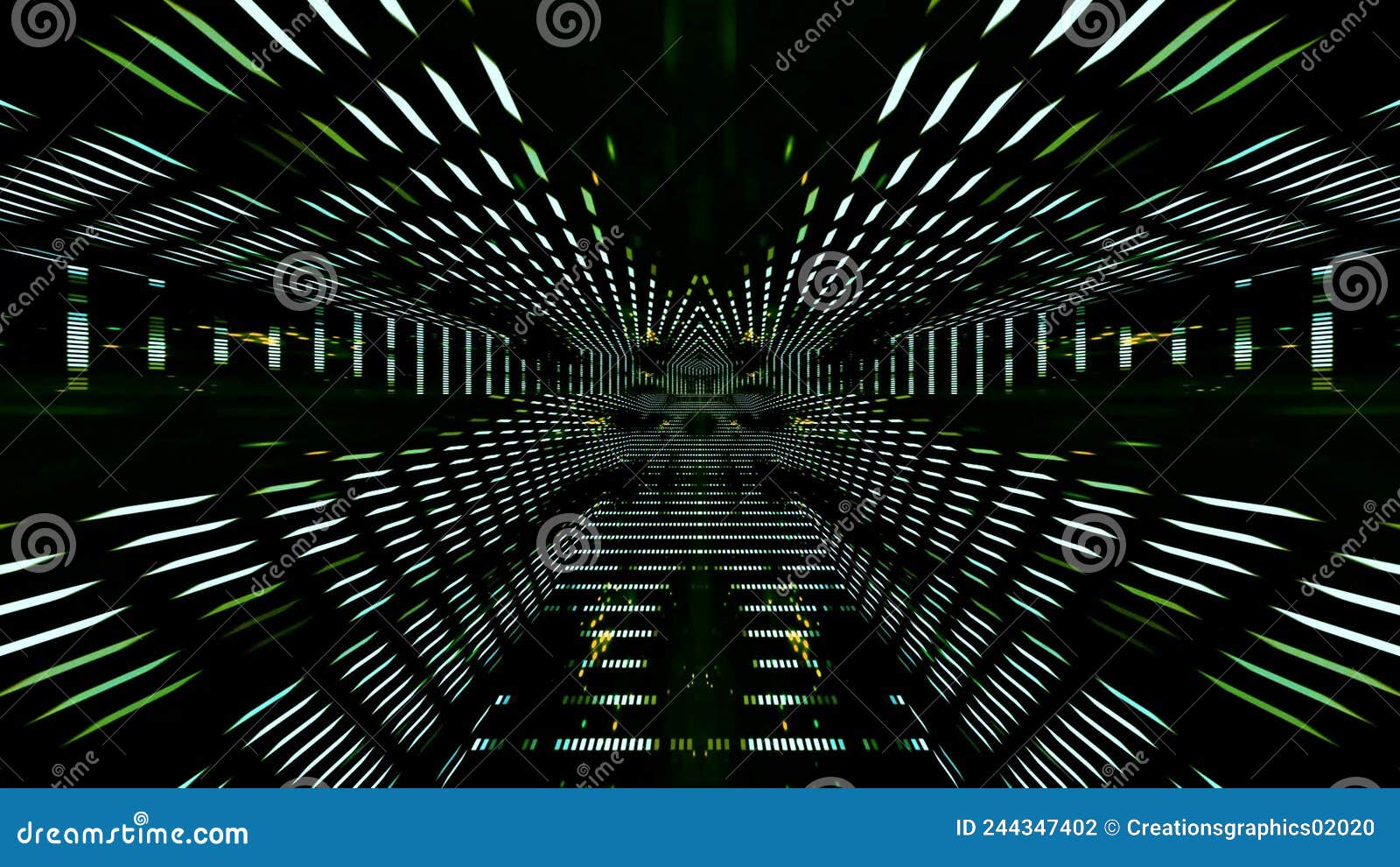 Abstract Loop Animation with Colorful Movements and Back and Forth ...