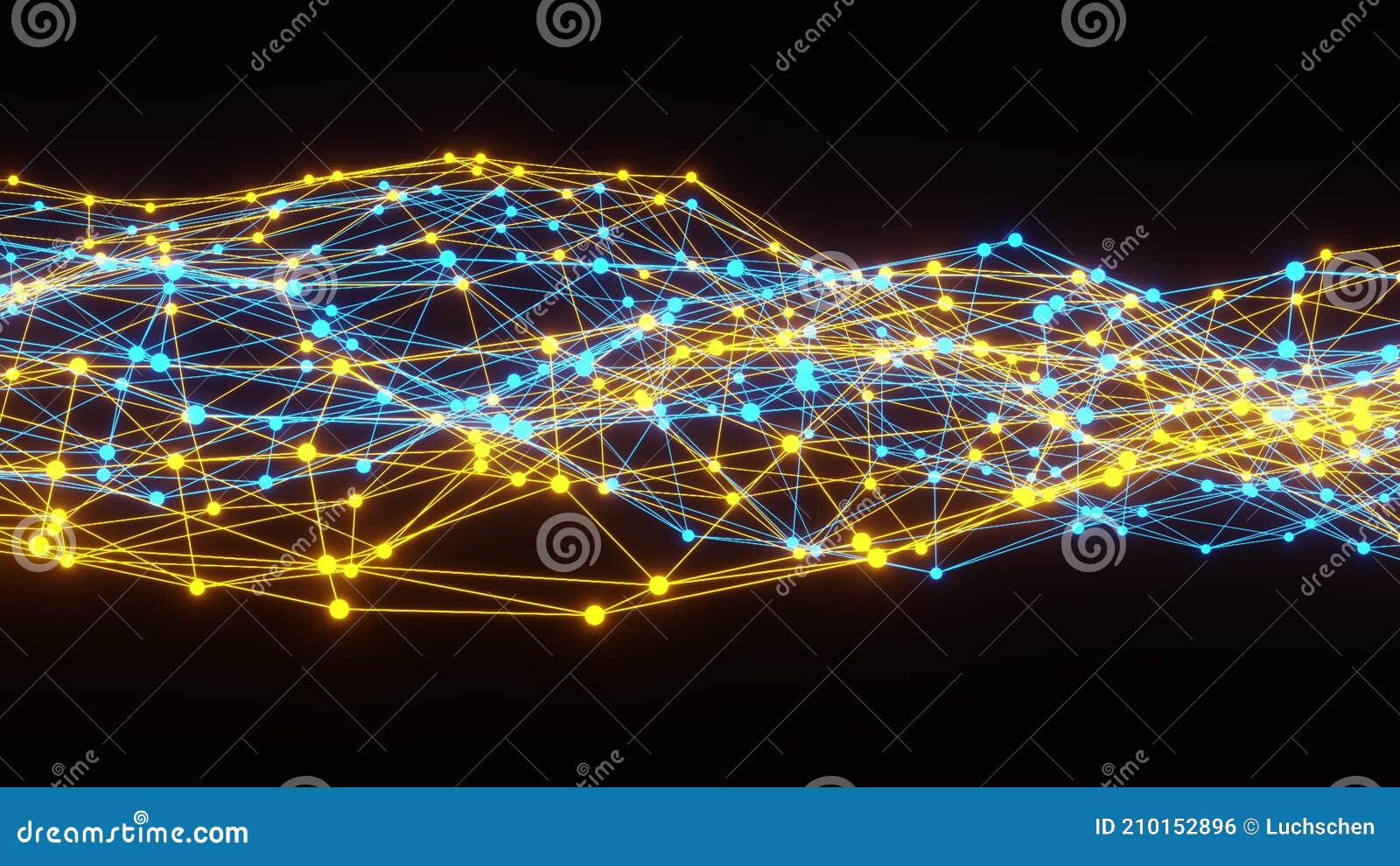Abstract Loopable Digital Connection Moving Dots And Lines Plexus Style Animation Stock Footage