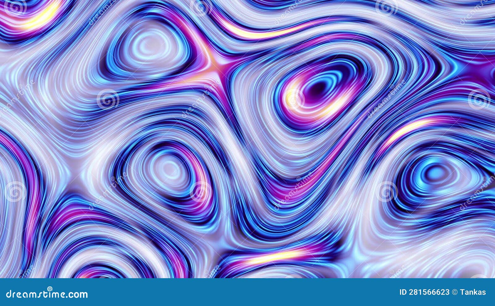 Seamless Abstract Psychedelic Wavy Background for Loop Playback. 4k ...