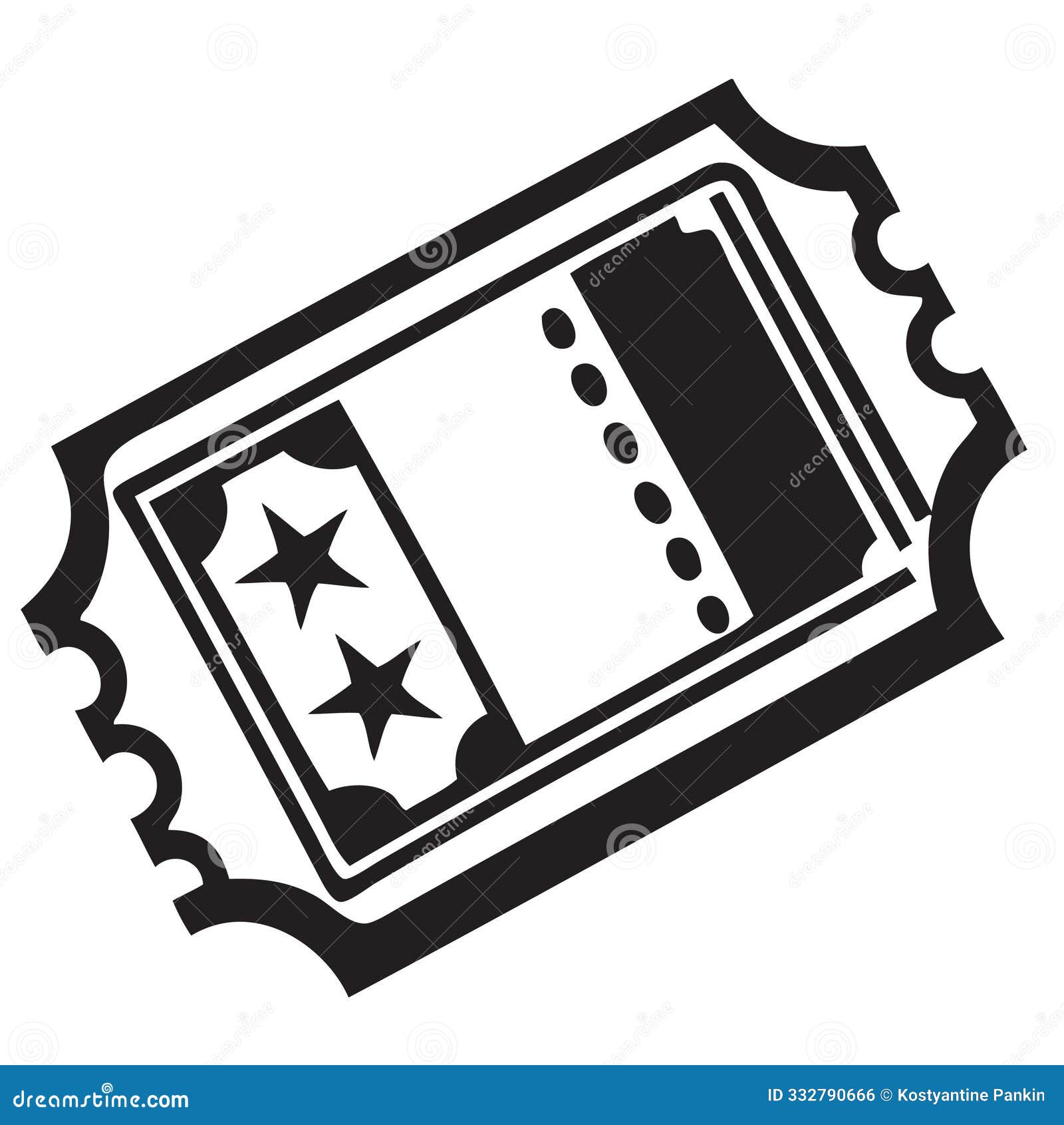 Abstract Lottery Ticket Symbol Stock Illustration - Illustration of ...