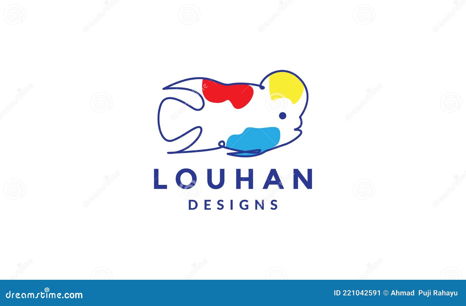 Abstract Louhan Fish Logo Vector Icon Illustration Design Stock Vector ...