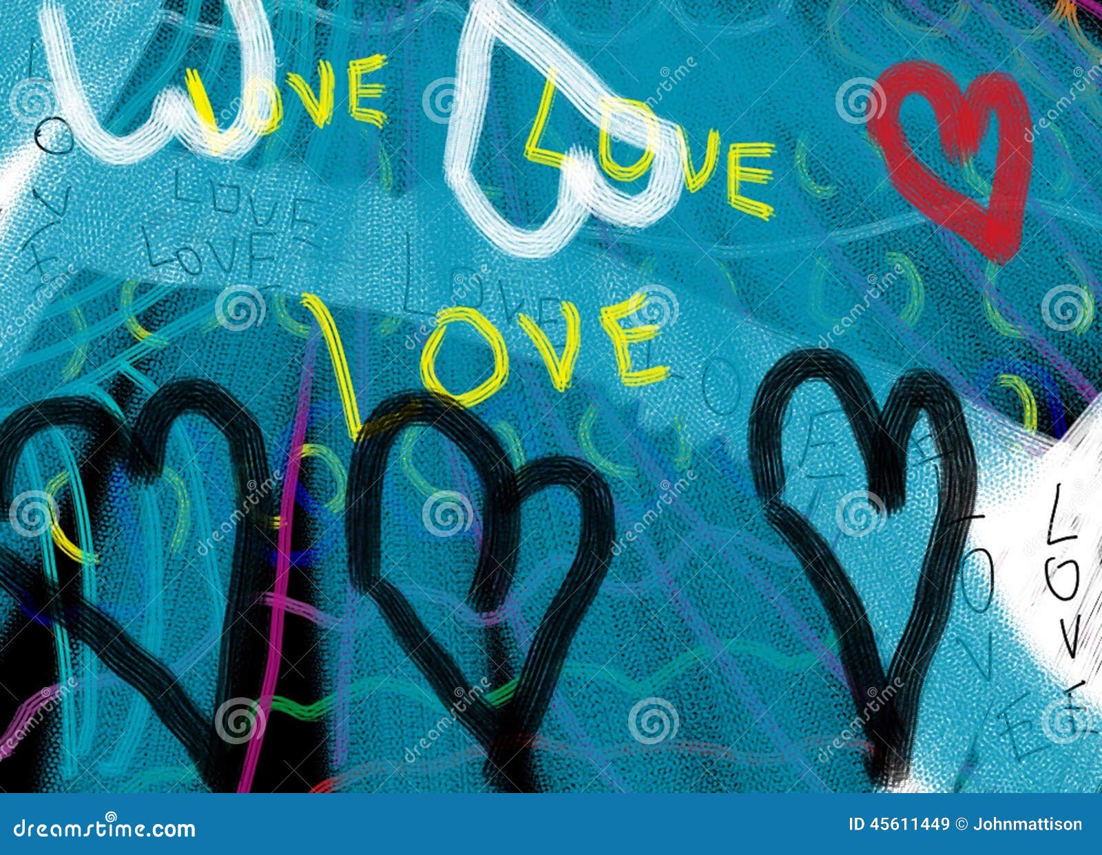 Abstract Love Background stock illustration. Illustration of background ...