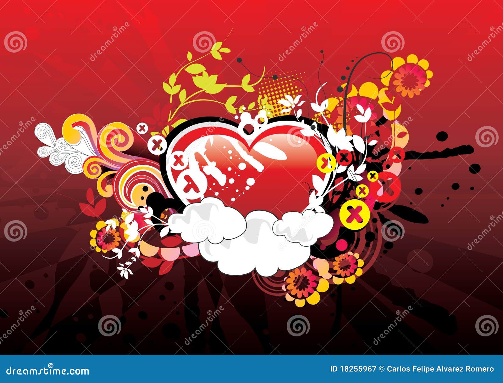 Abstract love illustration stock vector. Illustration of composition ...