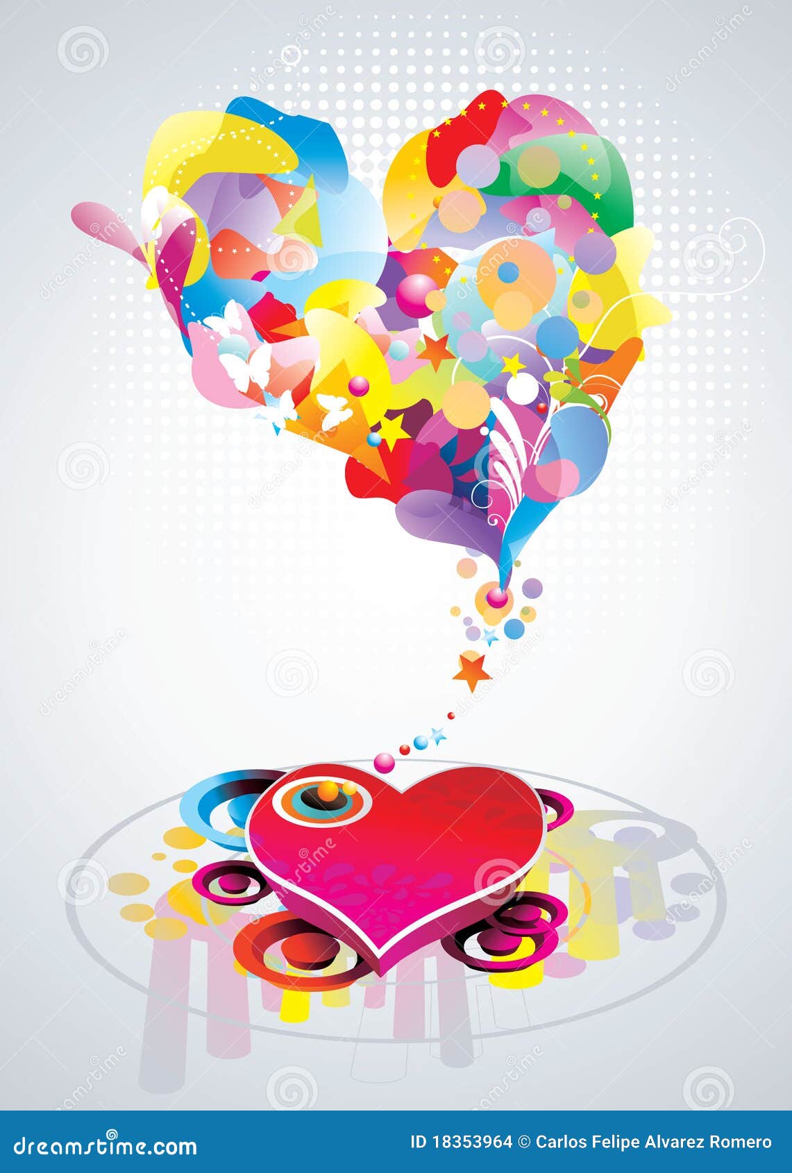 Abstract love illustration stock illustration. Illustration of valentin ...