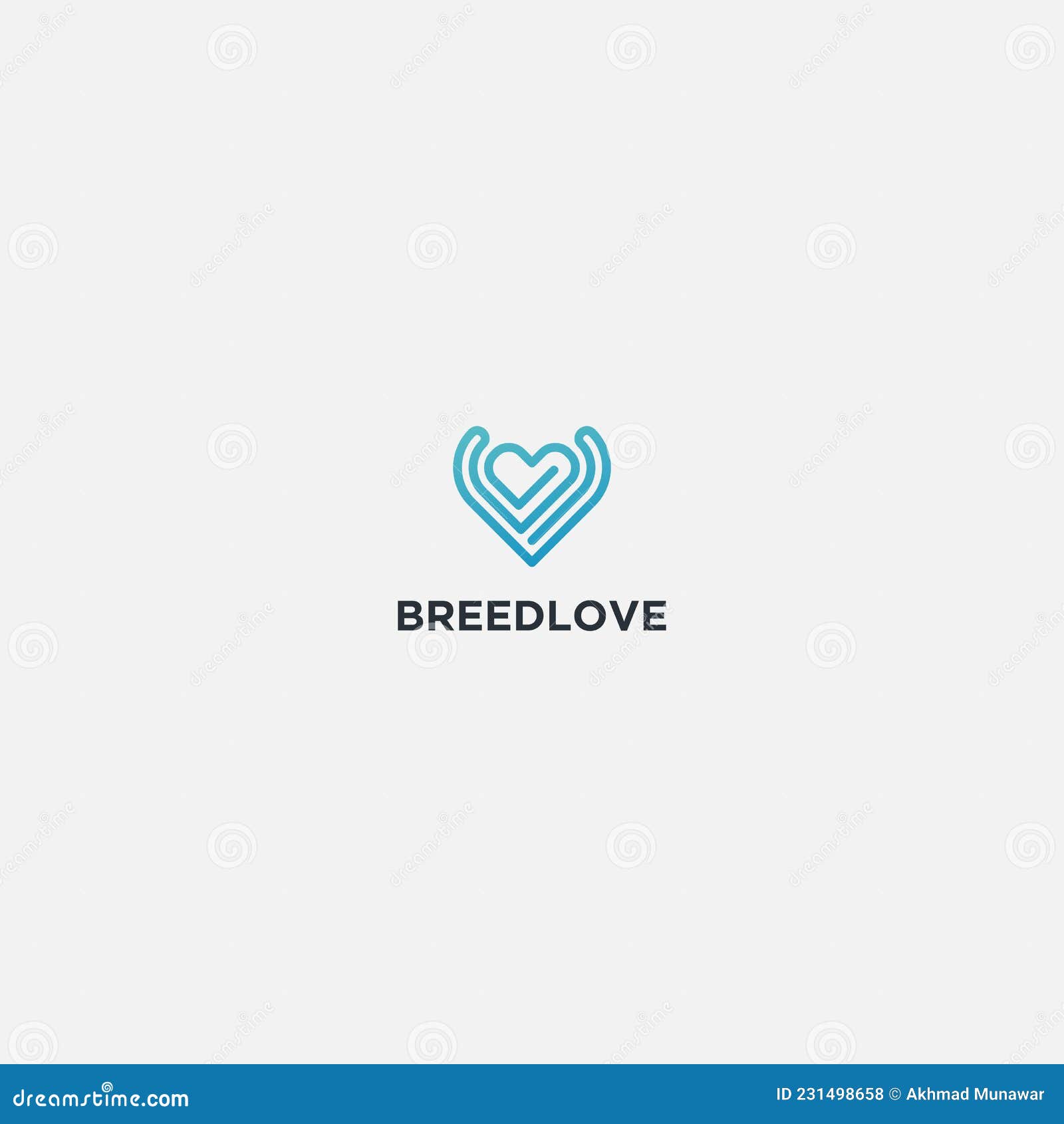 Abstract Love Line Art Logo Modern Heart Stock Vector - Illustration of ...