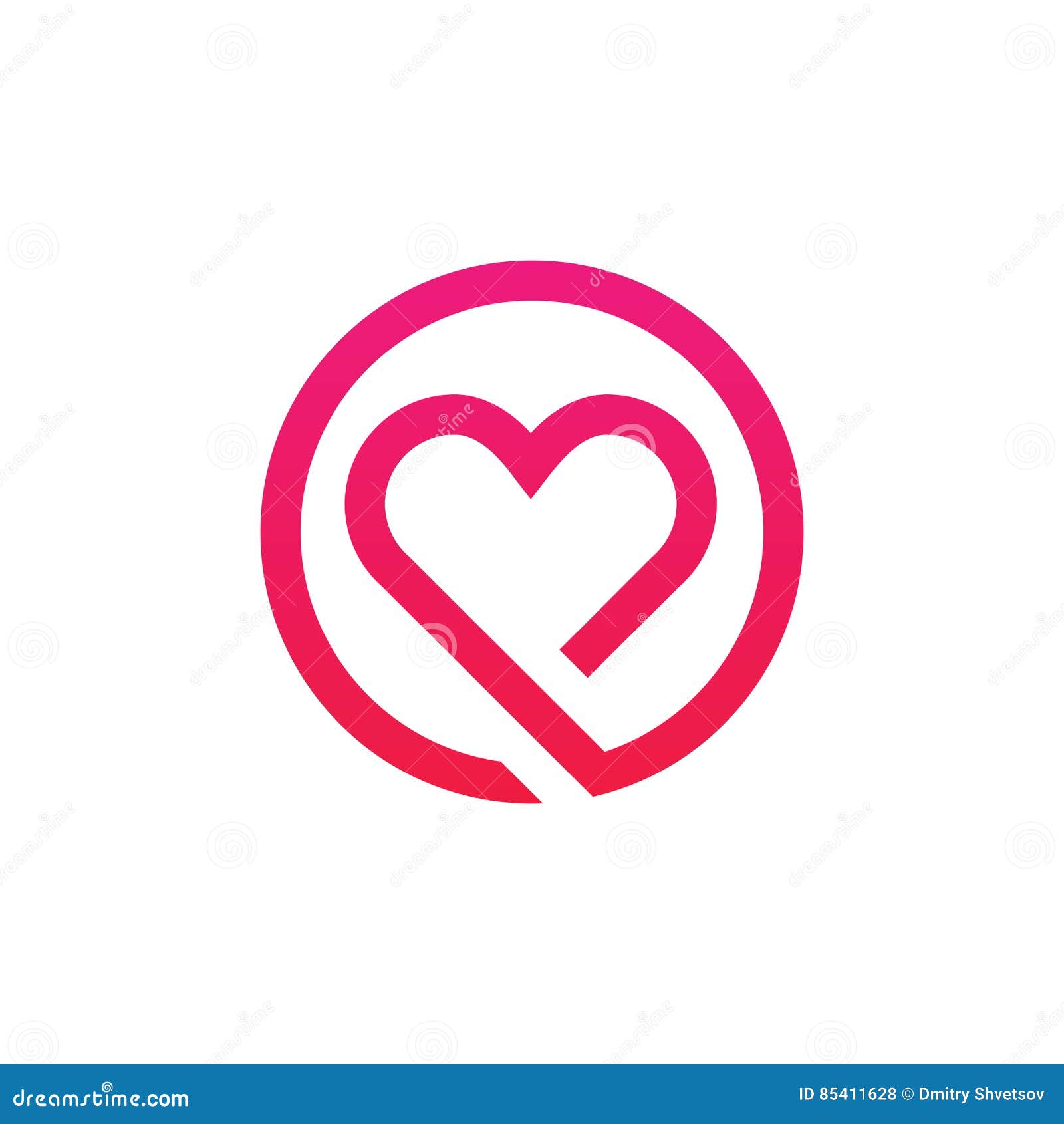 Abstract Love Logo Sign Minimalistic Icon Vector Design Stock Vector ...