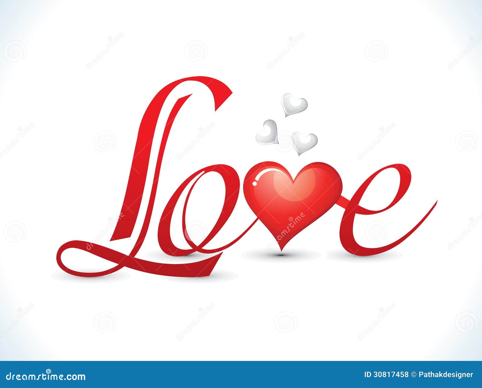 Abstract love text stock vector. Illustration of heart - 30817458