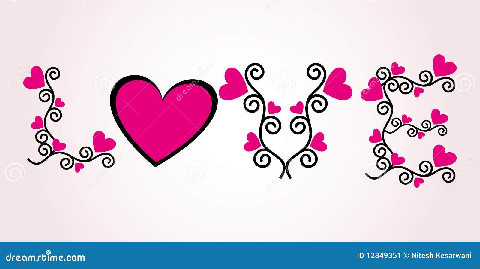 Abstract Love Vector Illustration Stock Vector Illustration Of