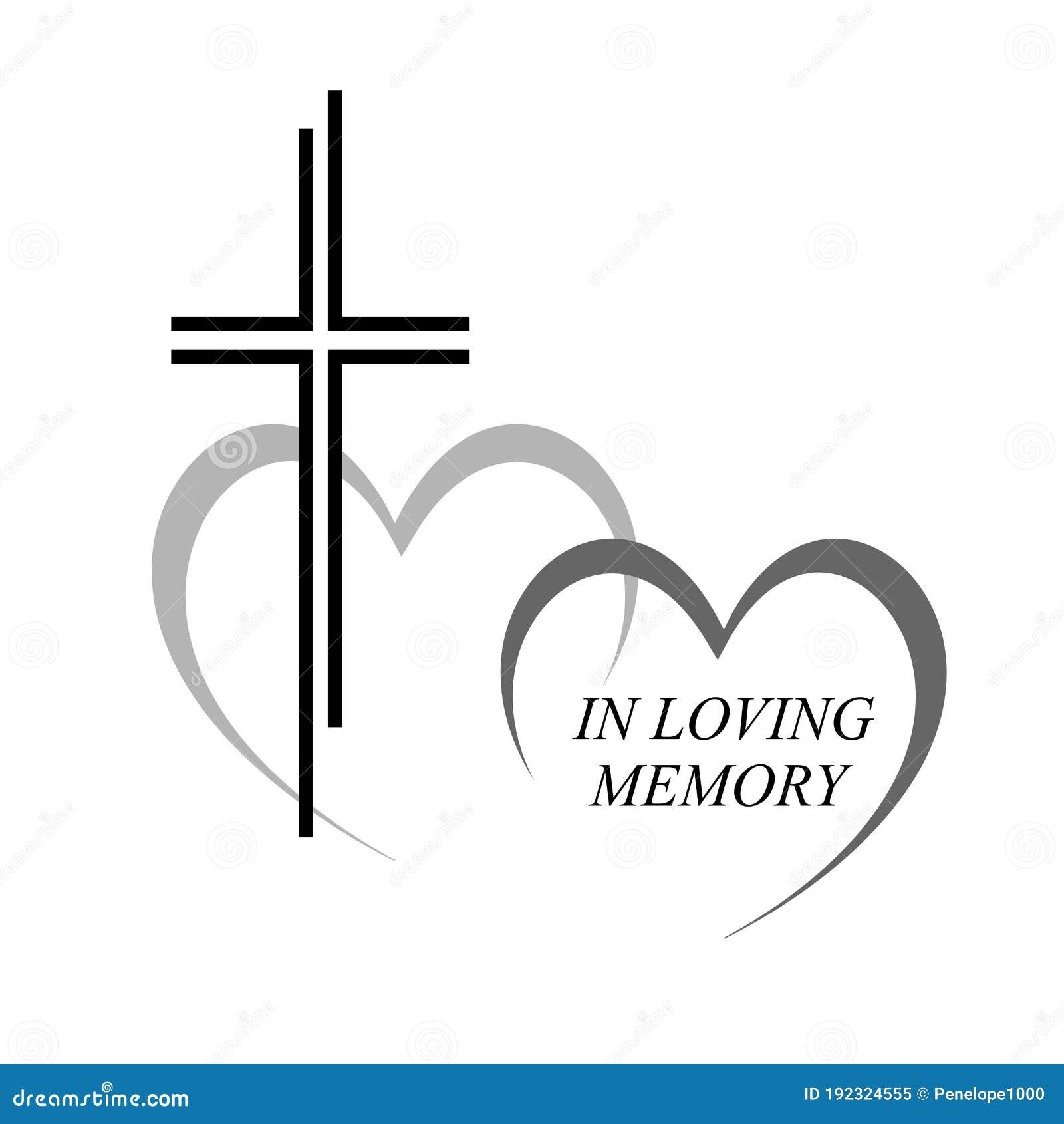Abstract in Loving Memory Logo Design in Vector Quality. Stock Vector ...