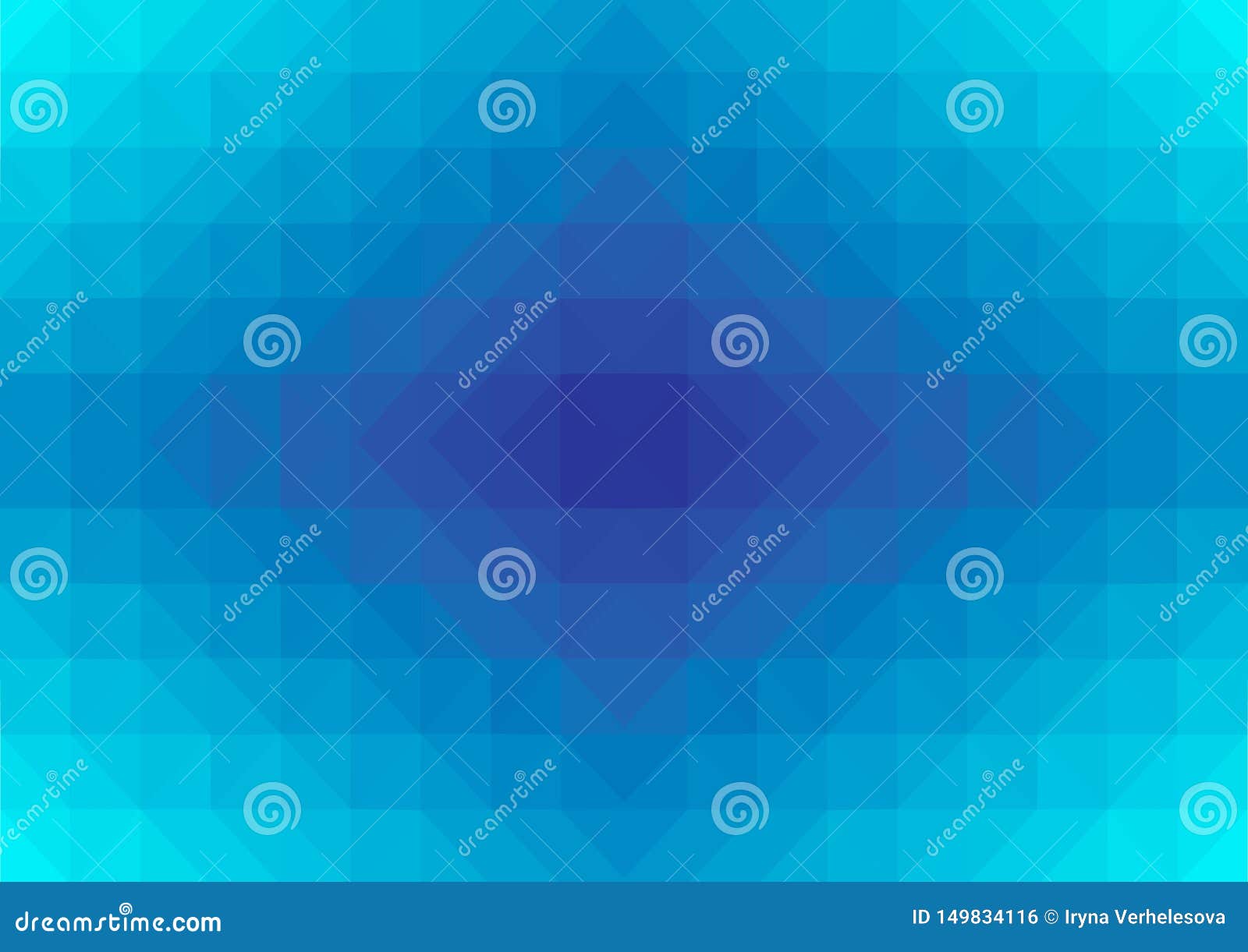 Abstract Low Poly Aqua Blue Background. Geometric Triangles Textured ...