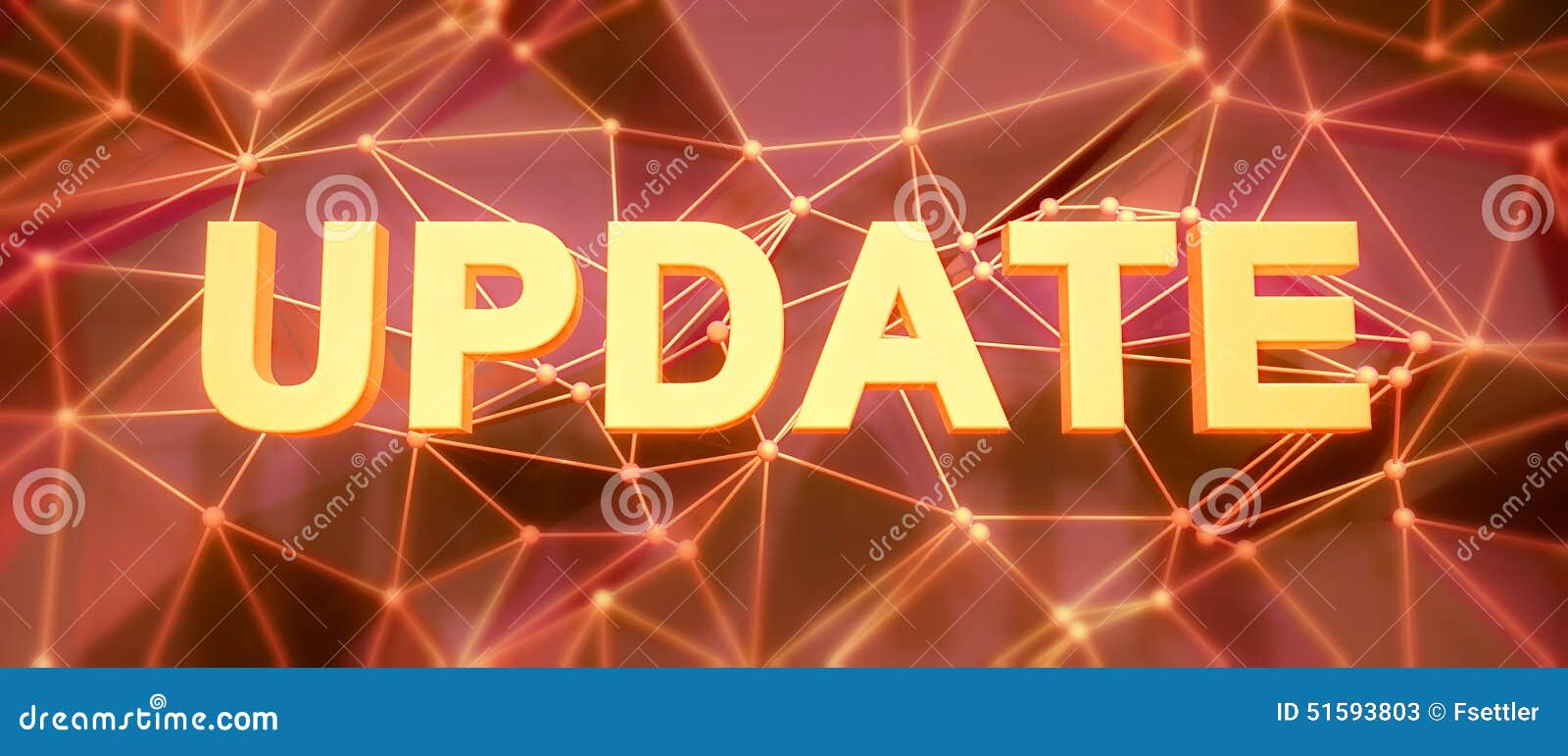 Abstract Low-poly Background. Word Concept. Text Update Stock ...